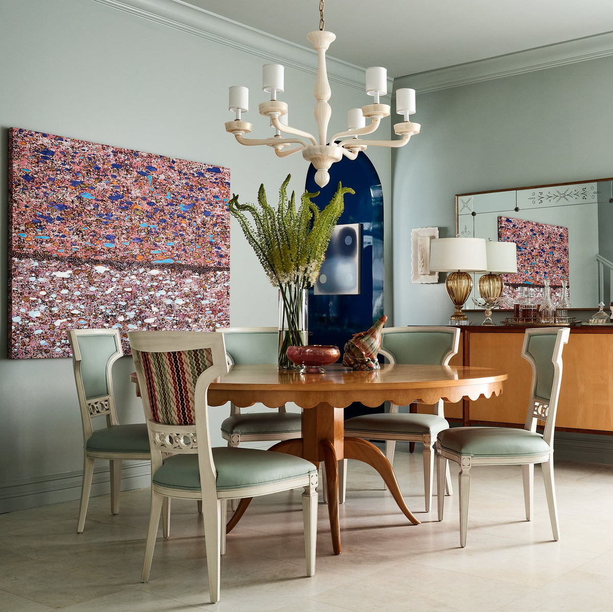 Lombard Round Dining Table – Jan Showers