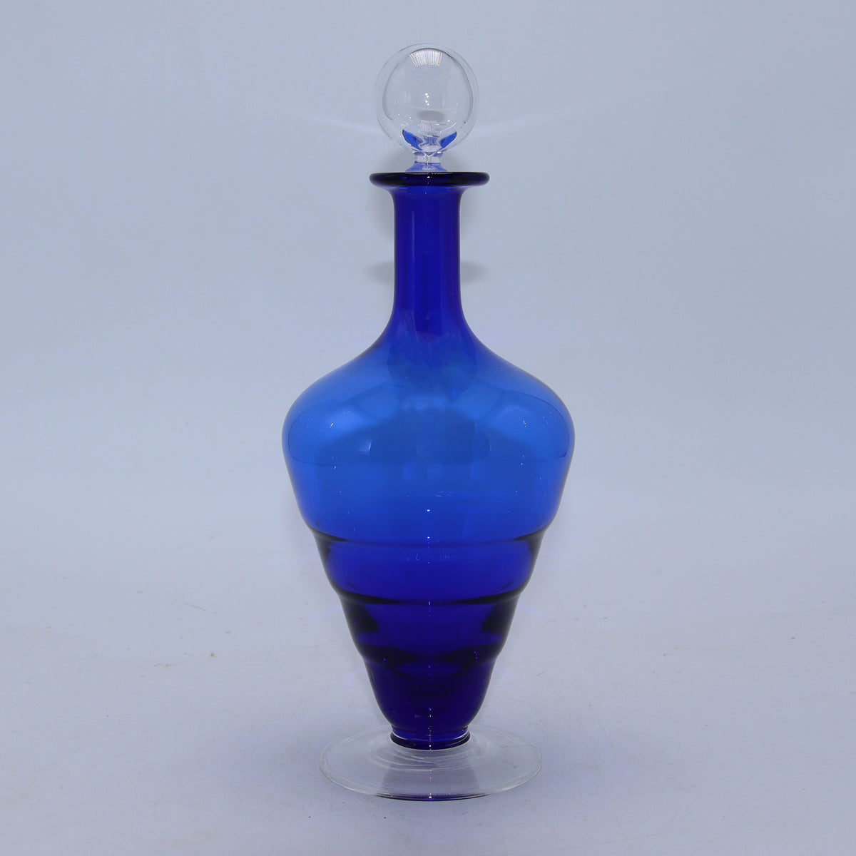 Vintage cobalt blue Nason Moretti Murano decanter, c. 1950 – Jan Showers